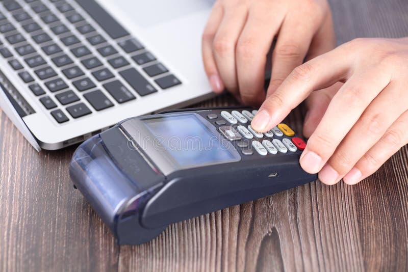 Use the POS Machine To Enter the Password or the Payment Amount Stock ...