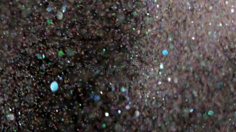 Realistic Glitter Exploding on Black Background. Stock Image - Image of ...