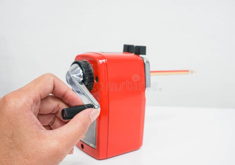 Use red pencil sharpener stock image. Image of sharp - 78000575