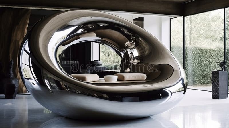 The Use of Reflective Surfaces and Sculpted Forms Adds a Sense of ...
