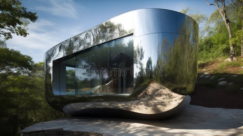 The Use of Reflective Surfaces and Sculpted Forms Adds a Sense of ...