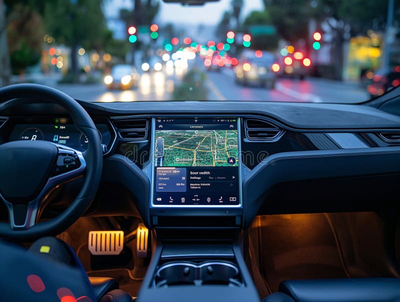 Use of Self-driving Cars with Voice Assistant, Autonomous Driving ...