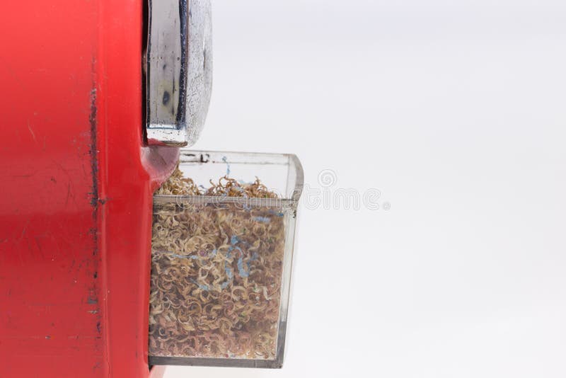 Sharpener in Side View with Pencil Stock Image - Image of object ...