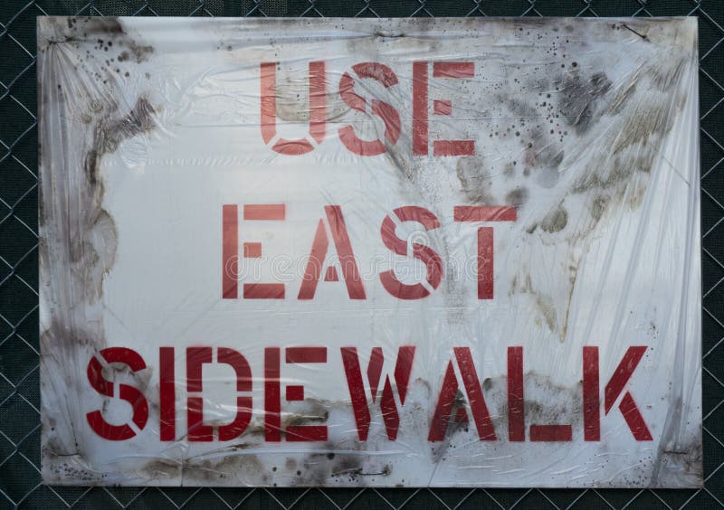 Use Sidewalk sign stock image. Image of outdoors, information - 80110687