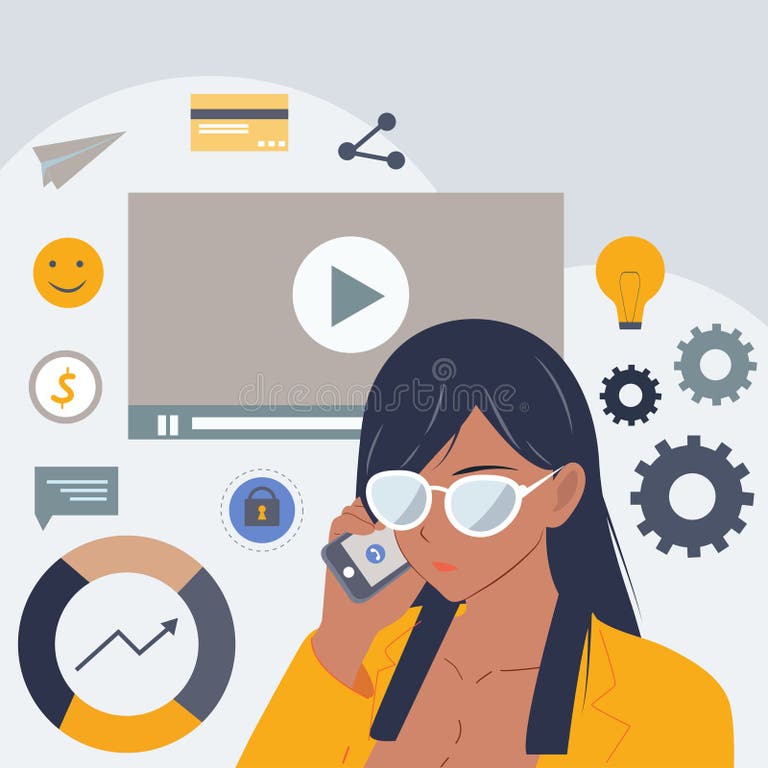 Use Smartphone To Communicate Around the World. Smartphone Functions ...