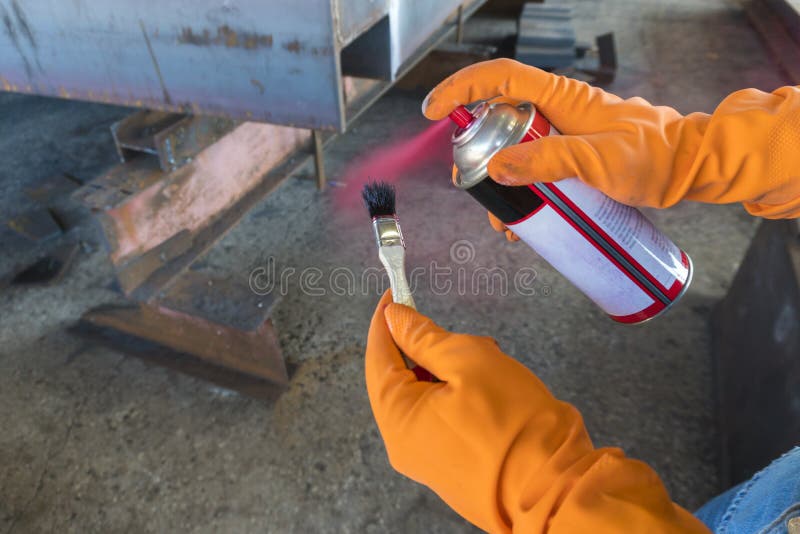 Use Spray Liquid Penetrant into the Brush with Process Penetrant ...