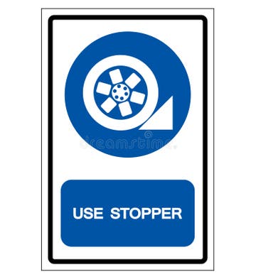 Use Stopper Symbol Sign, Vector Illustration, Isolate on White ...