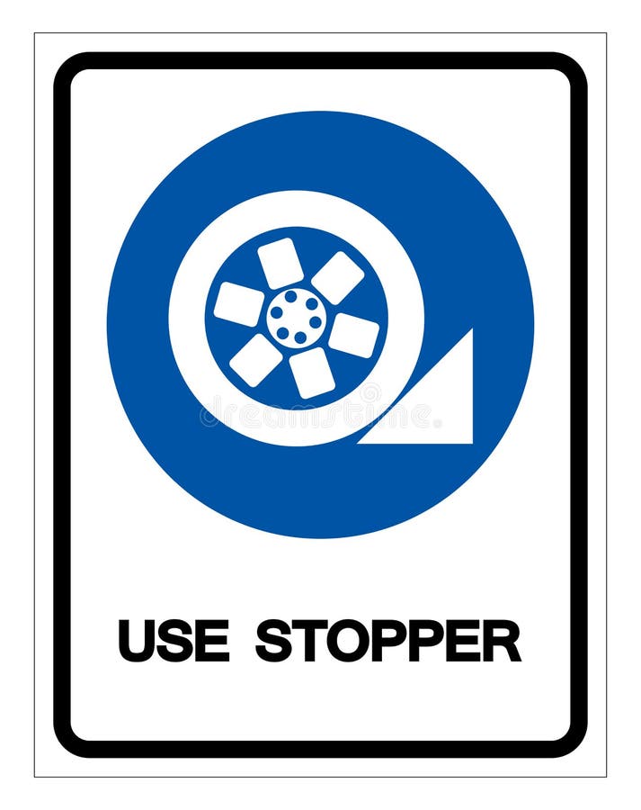 Use Stopper Symbol Sign, Vector Illustration, Isolate on White ...