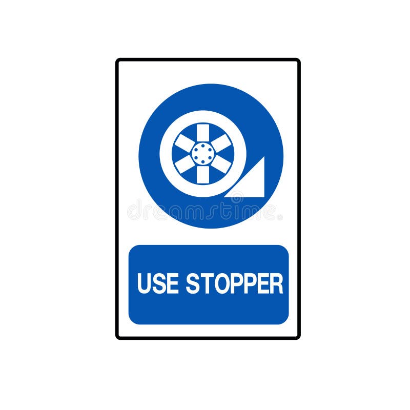 Use Stopper Symbol Sign, Vector Illustration, Isolate on White ...