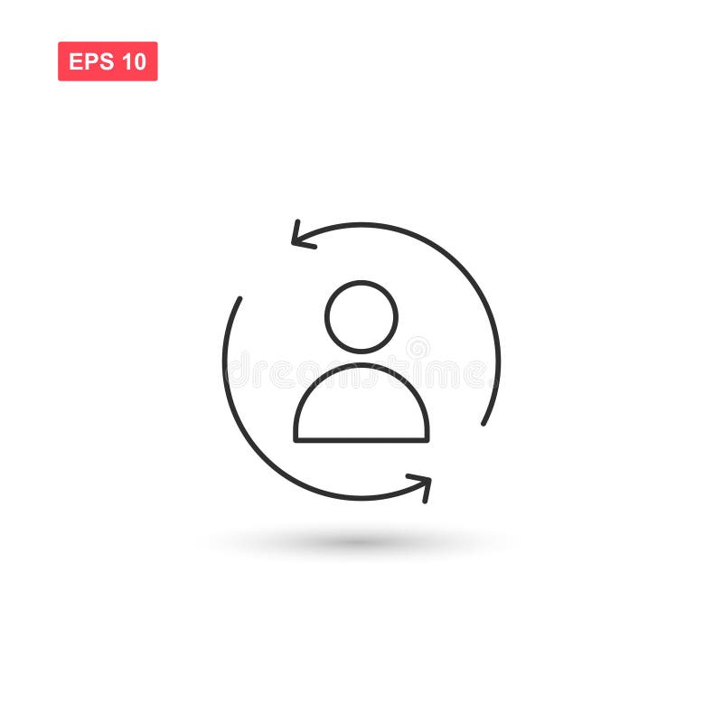 Use Switch Account Icon Vector Design Isolated Stock Vector ...
