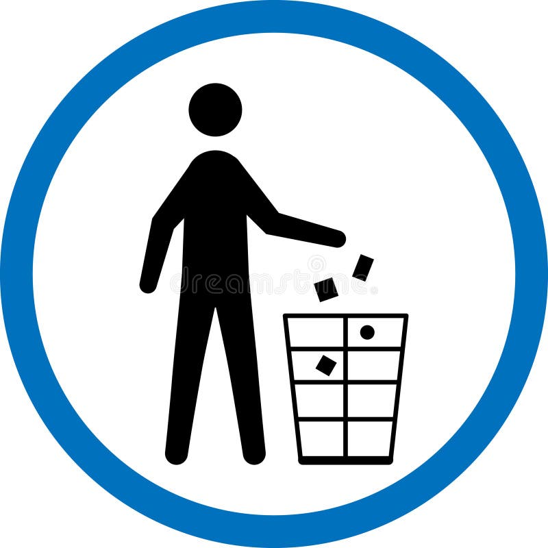 Designated Trash Can Stock Illustrations – 9 Designated Trash Can Stock ...