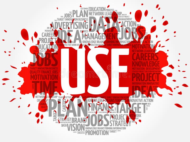 USE word cloud stock illustration. Illustration of innovation - 207111624
