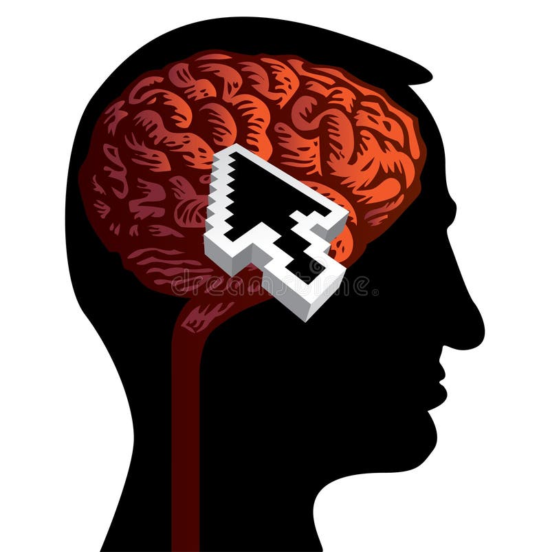 Use your brain stock illustration. Illustration of mental - 23516021