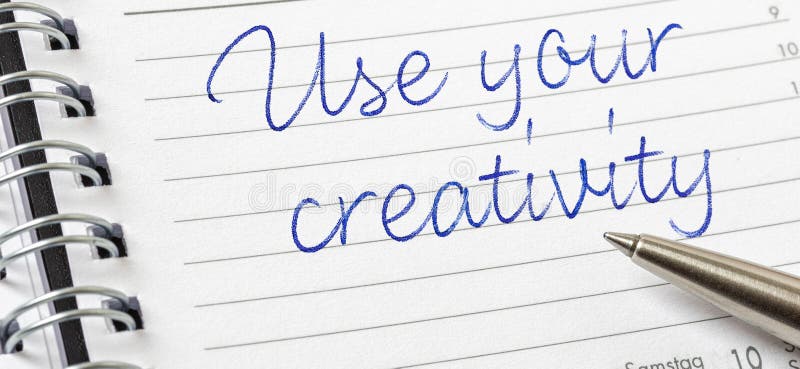 Use your creativity stock image. Image of innovation - 316420103