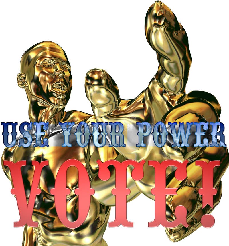 Use your vote stock illustration. Illustration of power - 4290930