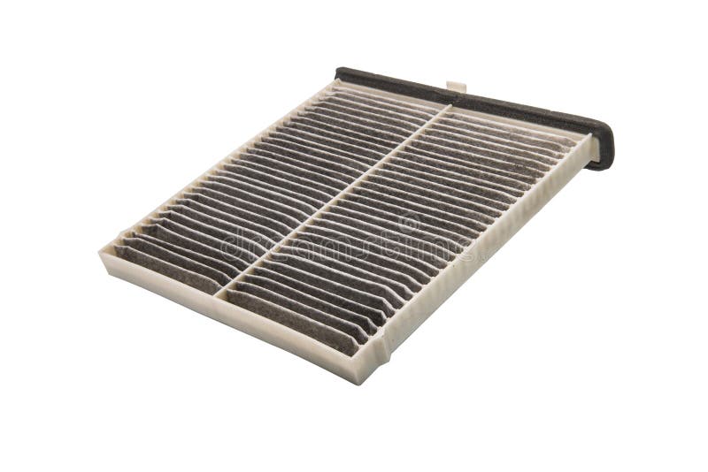 Used Air Filter for Car, Auto Spare Part, Isolated on White Stock Image ...