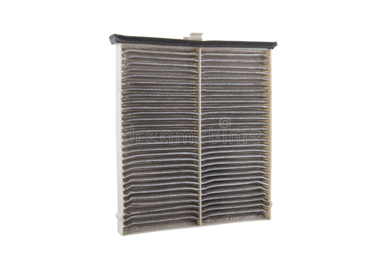 Used Air Filter for Car, Auto Spare Part, Isolated on White Stock Image ...
