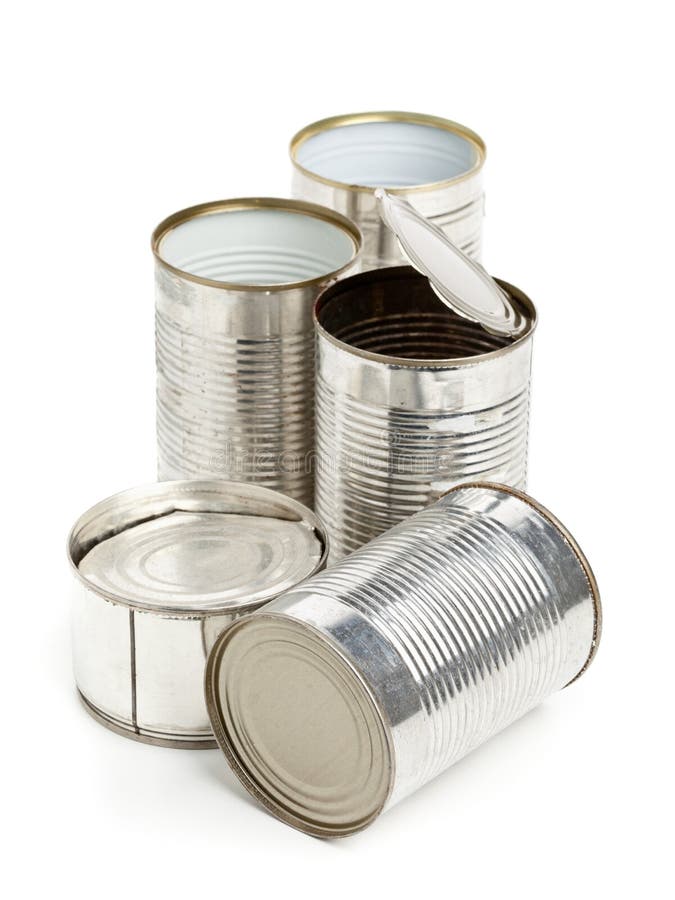 Tin Cans Ready for Recycling Stock Photo - Image of consumption ...