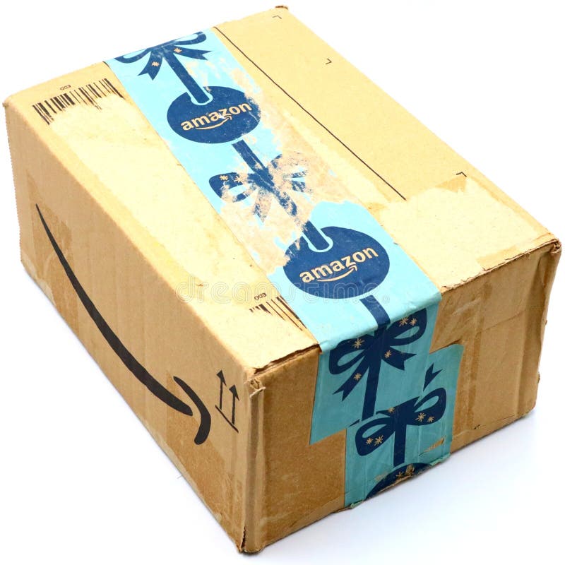 AMAZON Shipping Package Parcel Cardboard Box Editorial Stock Photo ...