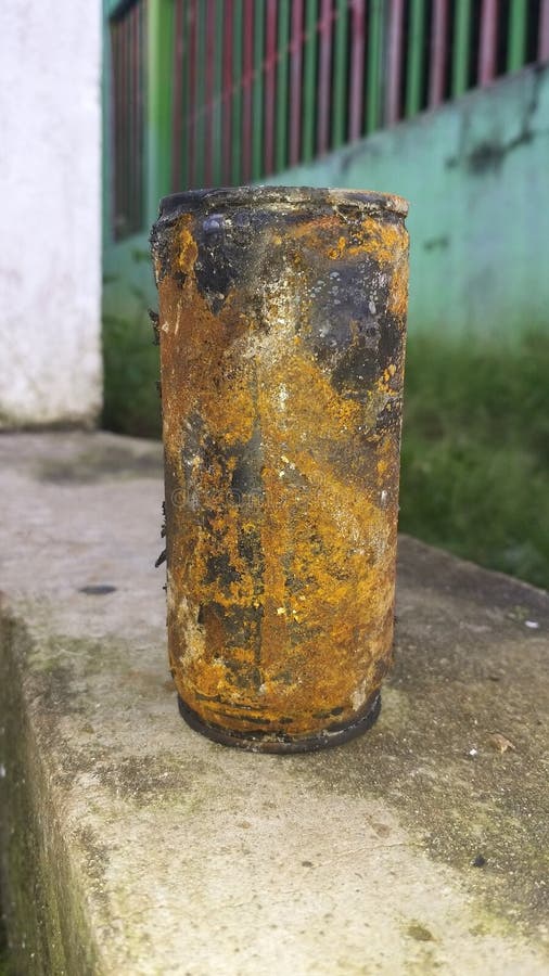 Used Beverage Cans that are Severely Corroded Stock Image - Image of ...