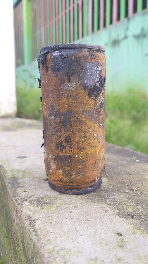 Used Beverage Cans that are Severely Corroded Stock Image - Image of ...