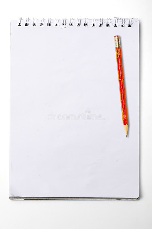 Used Blank Note Book with Ring Binder on White Stock Photo - Image of ...