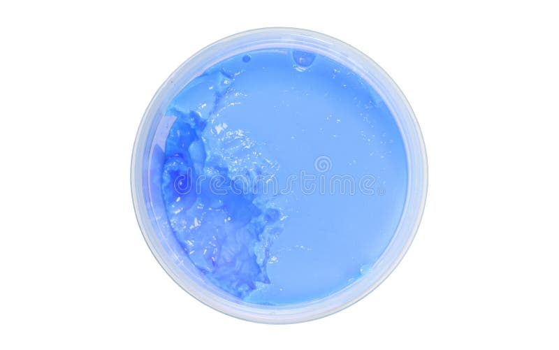 Used Blue Cosmetic Shower Jelly, Isolated Stock Photo - Image of jelly ...