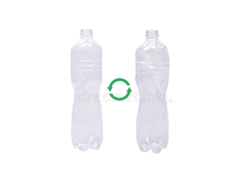 Used Blue Plastic Water Bottle Stock Illustration - Illustration of ...