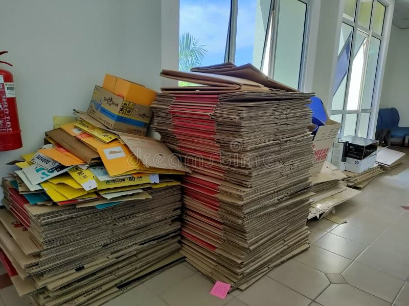 Used Boxes that Have Been Used are Suitable for Recycling Editorial ...