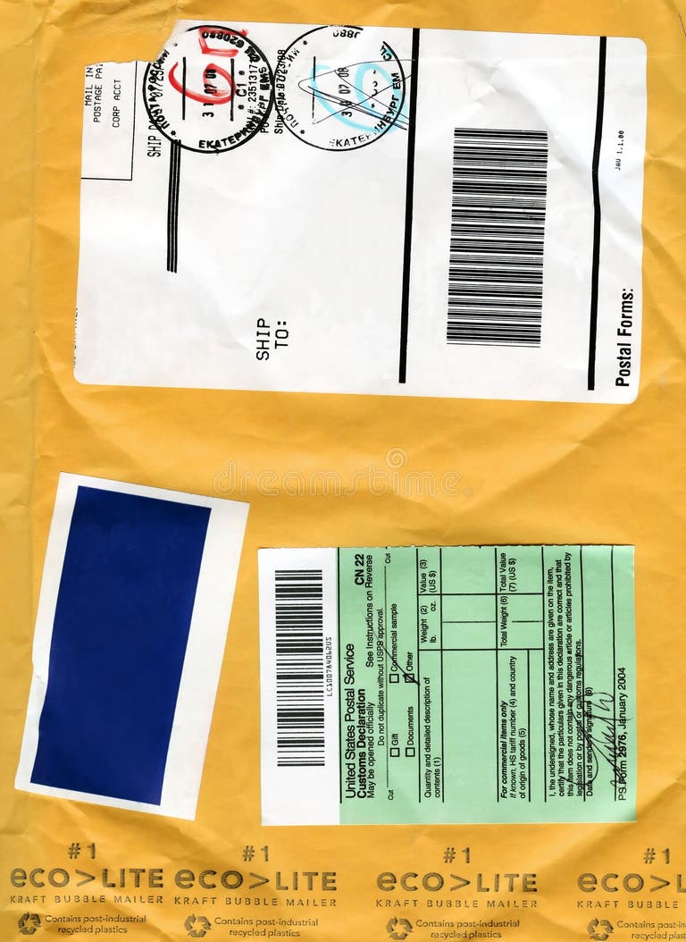 Customs Declaration Envelope Stock Photos - Free & Royalty-Free Stock ...