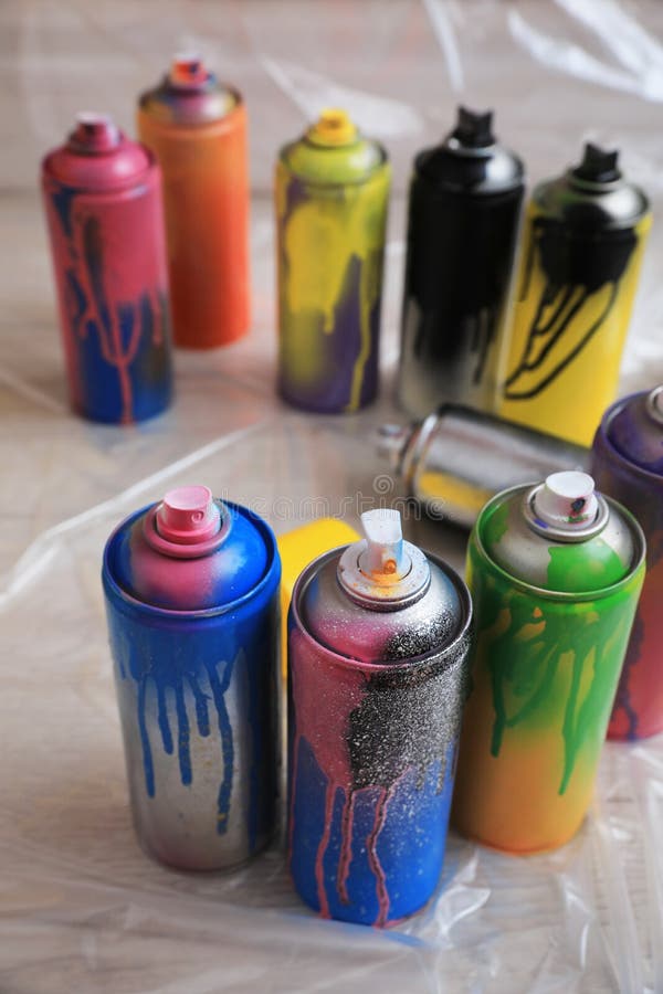 Spray paints pattern stock image. Image of artist, environment - 53109277
