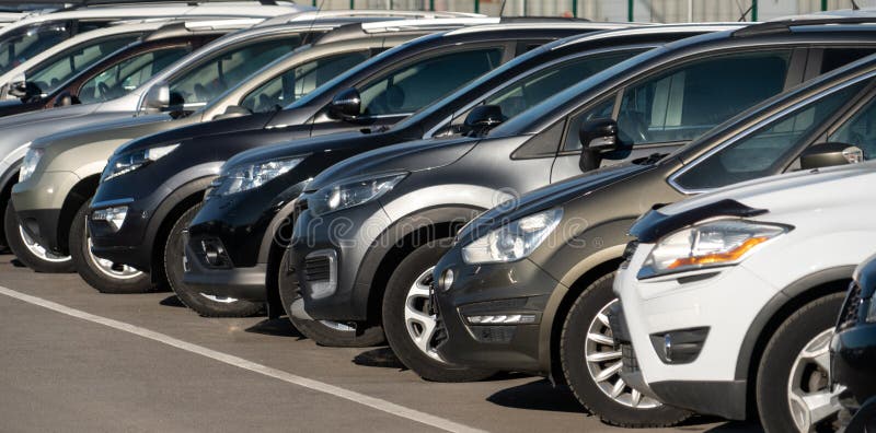 Used car sales stock image. Image of transportation - 185318953