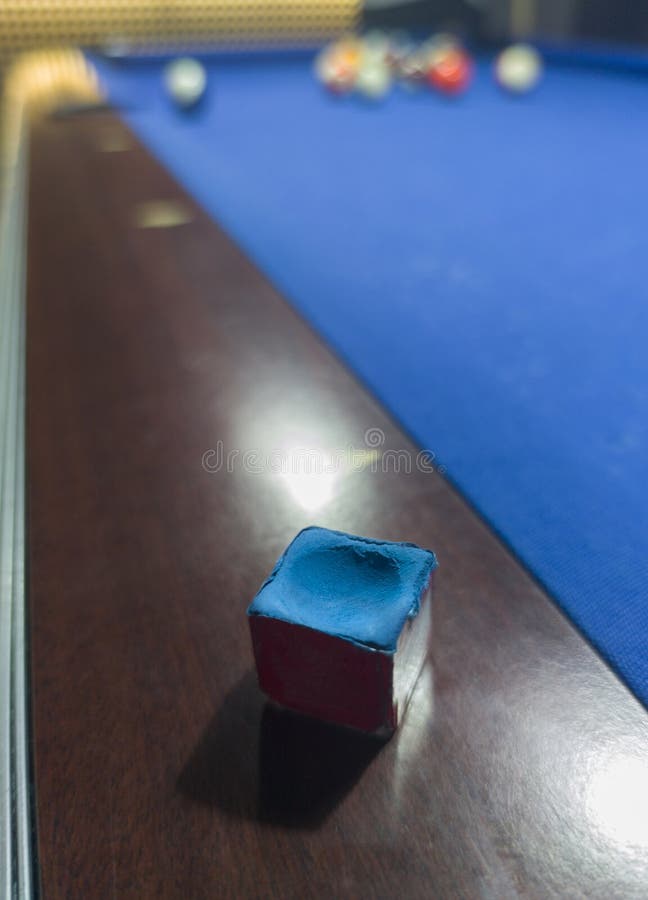 Used Chalk Cube Placed Over Rail Stock Image - Image of sports ...