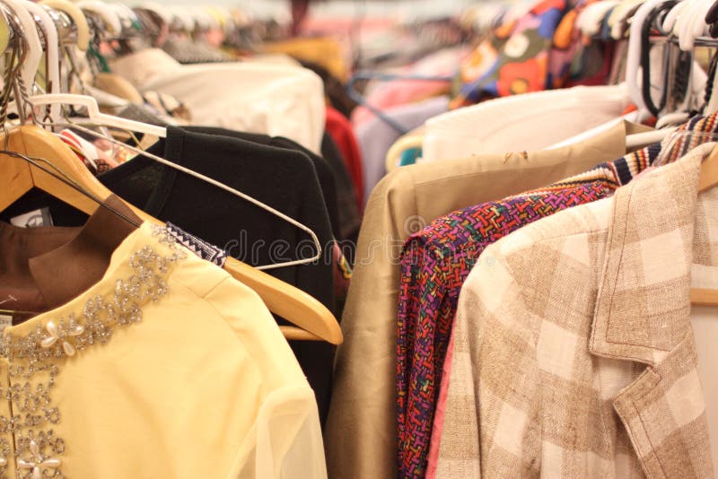 Used clothing stock photo. Image of store, retro, recycled - 21531202