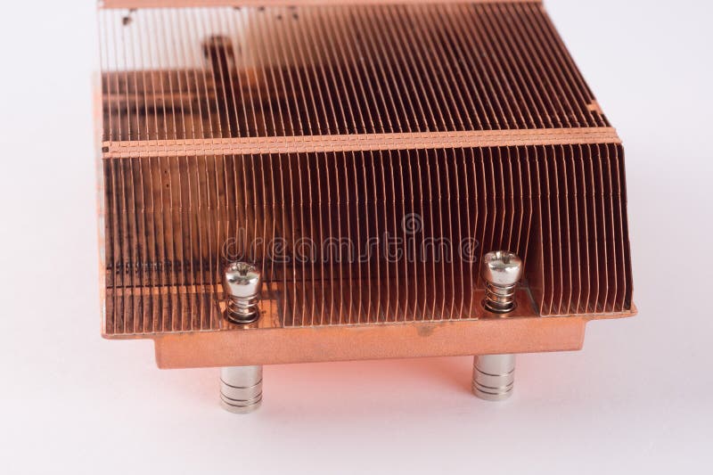 Used Copper Heat Sink for Cooling the Microprocessor of the Comp Stock ...