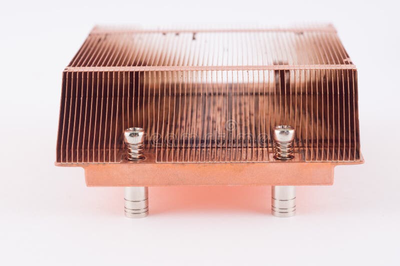Used Copper Heat Sink for Cooling the Microprocessor of the Comp Stock ...