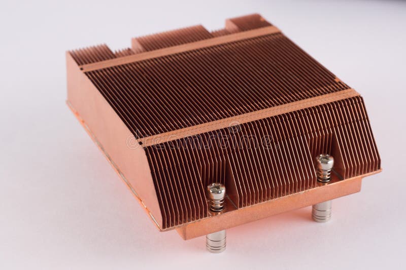 Used Copper Heat Sink for Cooling the Microprocessor of the Comp Stock ...