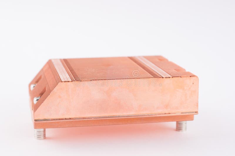 Used Copper Heat Sink for Cooling the Microprocessor of the Comp Stock ...