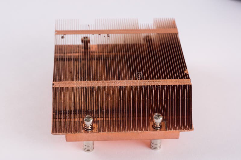 Used Copper Heat Sink for Cooling the Microprocessor of the Comp Stock ...