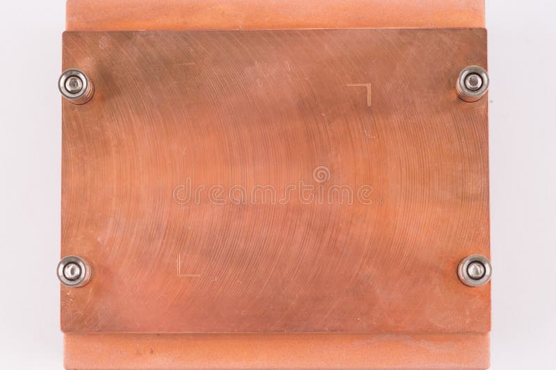 Used Copper Heat Sink for Cooling the Microprocessor of the Comp Stock ...