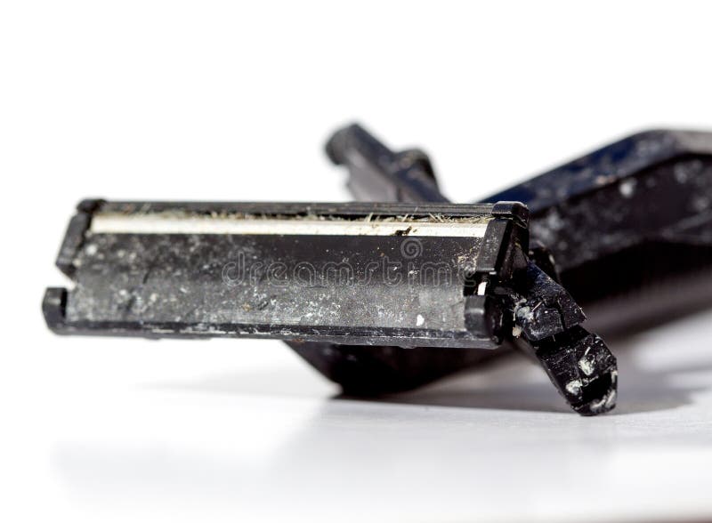 Used dirty Shaving razor stock photo. Image of disposable - 75049590