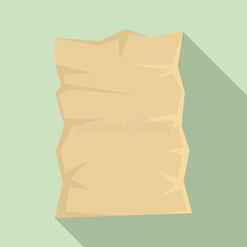 Used Eco Paper Pack Icon, Flat Style Stock Vector - Illustration of ...