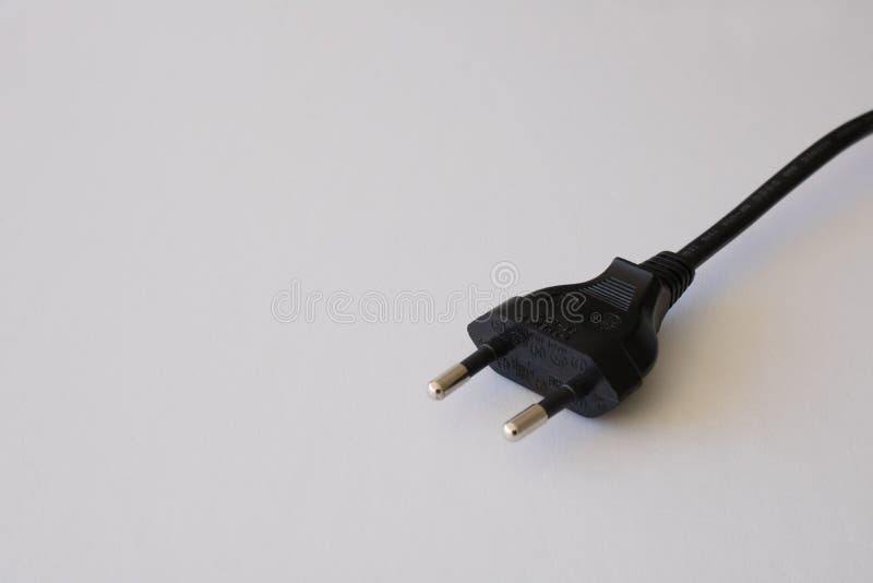 Used Electric Plug on White Background Stock Image - Image of empty ...