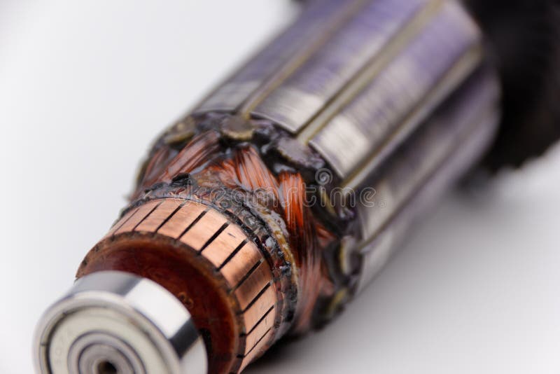 Used Electric Rotor Isolated on White Background Stock Photo - Image of ...