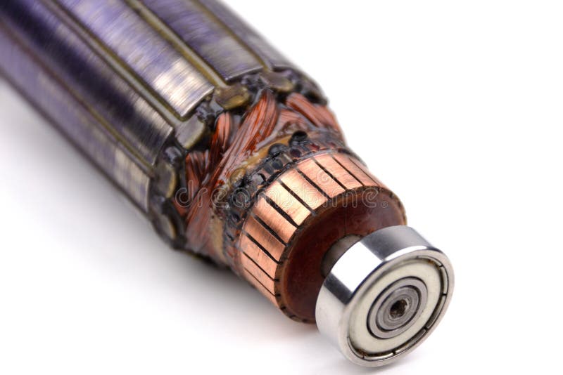 Used Electric Rotor Isolated on White Background Stock Photo - Image of ...