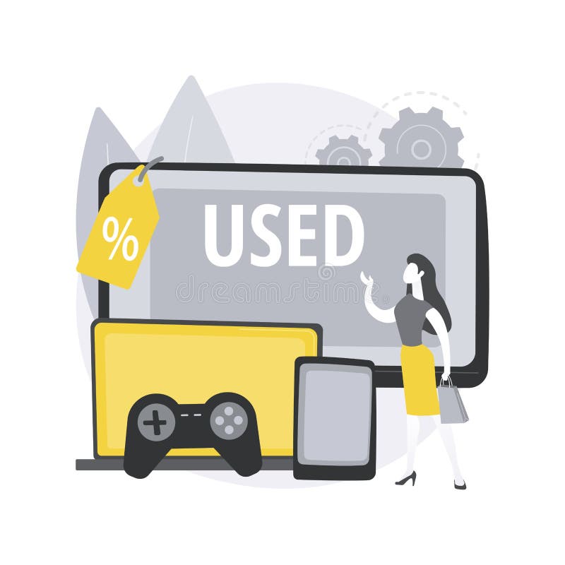 Used Electronics Trading Abstract Concept Vector Illustration. Stock ...