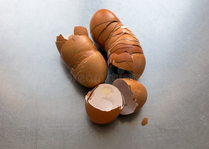 Used and Empty Egg Shells, Eat Cooking Concept Stock Image - Image of ...