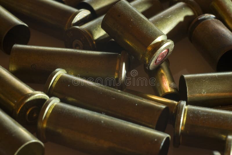 Used Empty Old Bullet Cartridges Stock Photo - Image of objects ...