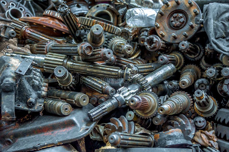 Used engine parts. stock image. Image of equipment, spare - 99258623