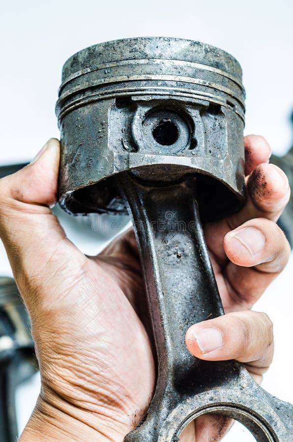 Used engine piston stock photo. Image of bolts, rings - 40168866